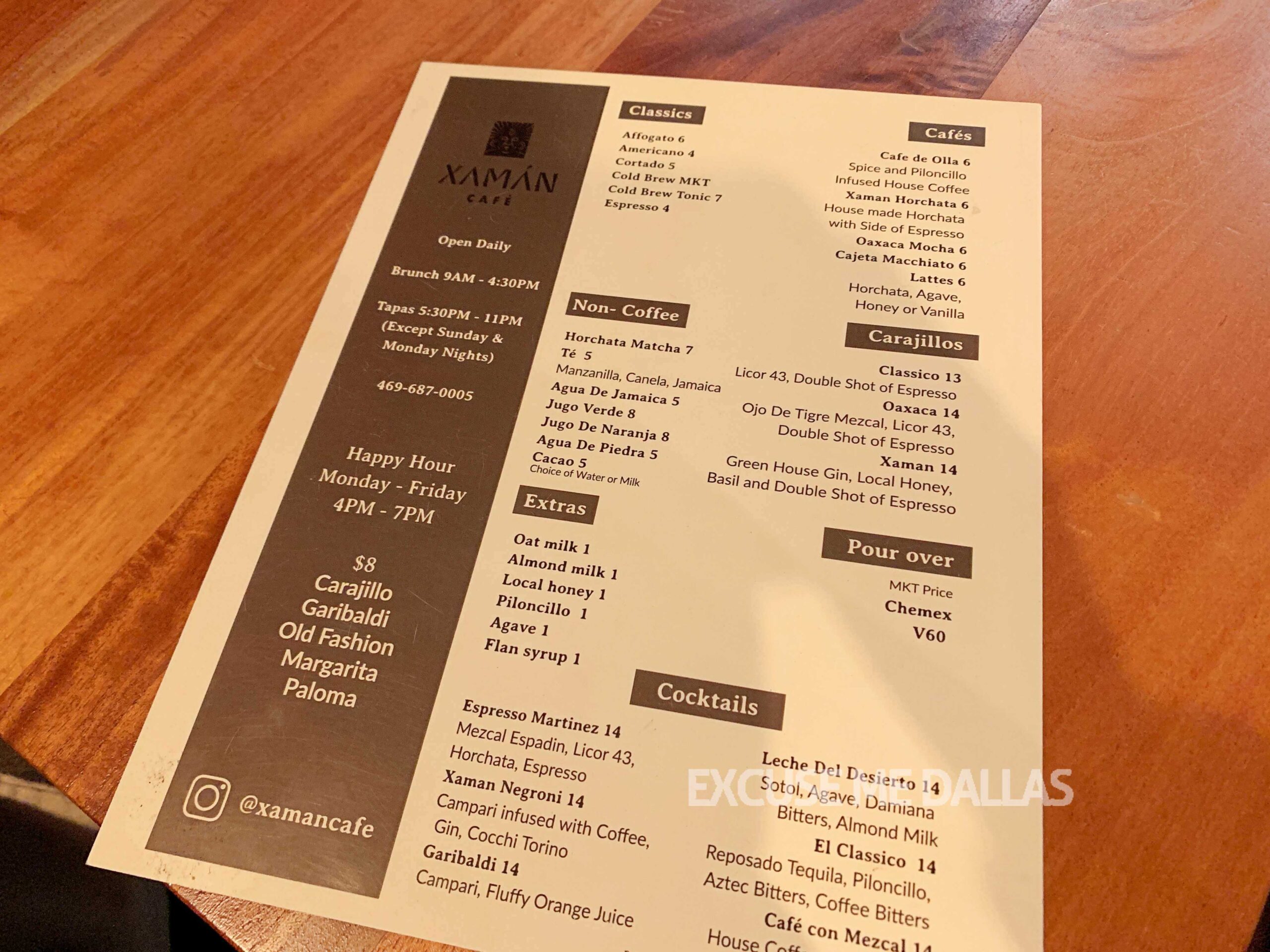 支払い忘れてごめんなさい「Xaman Cafe」メキシコカフェ | Excuse Me Dallas